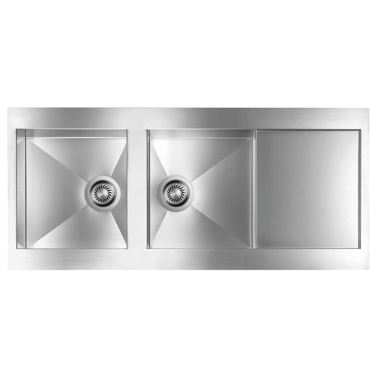 CM REVERS 116 X 52 cm Double Bowl Stainless Steel Sink – KitchenByPro.com