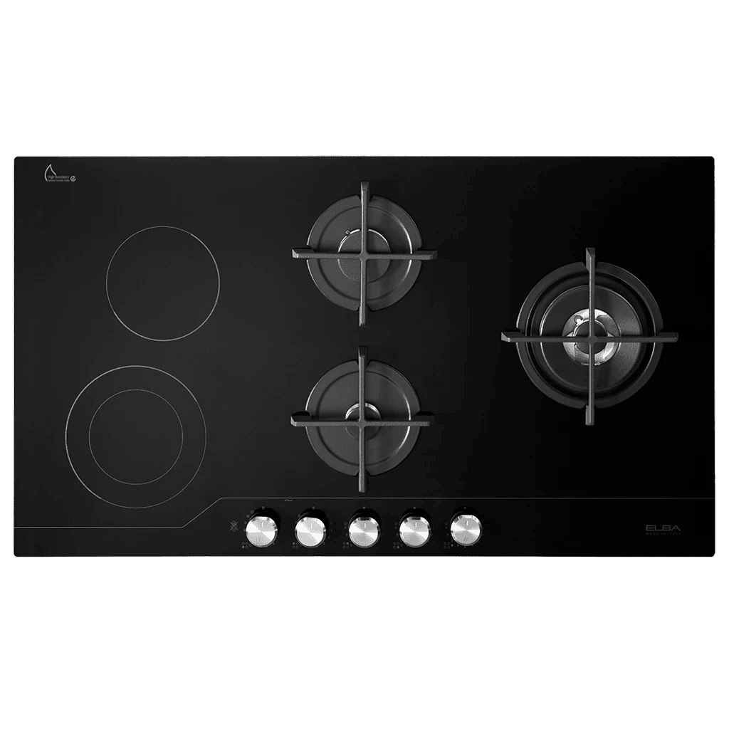 ELBA ELIO EN95-567 CG Built-In Hybrid Gas/Electric Hob 90cm ...
